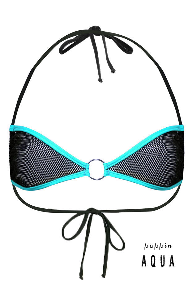 Fishnet Bandeau Top – Tiny Triangles